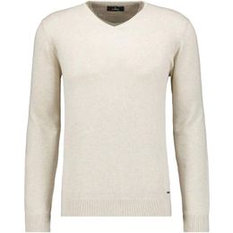 Ragman Herren Ragman V-Ausschnitt-Pullover beige 58