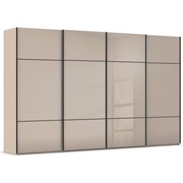 Rauch Schwebet&uuml;renschrank &raquo;Kleiderschrank Schrank Garderobe Schlafzimmerschrank SCALE-TRIO&laquo; edle dreigeteilte Front mit 2 Zierleisten Glasfront MADE 