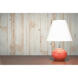 A.S. Cr&eacute;ation Vliestapete &raquo;Natural Living Holztapete&laquo; gemustert matt neutral leicht strukturiert PVC-Frei, skandinavische Tapeten, Wohnzimmer beige Vinyl, Vlies