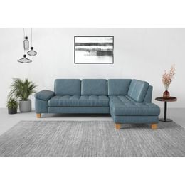 Sit & More sit&more Ecksofa &raquo;Westham L-Form&laquo; mit Ottomane, mit oder ohne Bettfunktion, Bettkasten, Verstellung bunt 100% Polyester