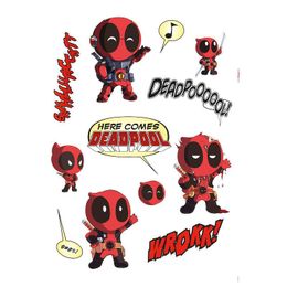 Komar Wandtattoo &raquo;Deadpool Cute - Gr&ouml;&szlig;e 50 x 70 cm&laquo; selbstklebend, Wandsticker, Kinderzimmer rot Folie