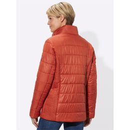 CR&Eacute;ATION L Damen Steppjacke mit seitlicher L&auml;ngs-Steppung rostrot Gr&ouml;&szlig;e 40