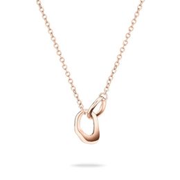 Tamaris Damen Kette mit Anh&auml;nger &raquo;Schmuck Geschenk Edelstahl Halskette Organic Shapes&laquo; rosa
