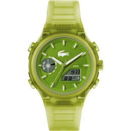 Lacoste Herren Chronograph &raquo;LC33&laquo; Armbanduhr, Quarzuhr, Herren, analog, digital, Stoppfunktion transparent