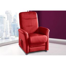 Sit & More sit&more TV-Sessel &raquo;Charlie&laquo; Set, wahlweise mit Motor und Aufstehhilfe rot Altara Nubuck , die Luxus-Microfaser aus 100% Polyester;Luxus-Kunstleder;