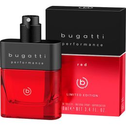Bugatti Herren Bugatti Eau de Toilette &raquo;Bugatti Performance Red Limited Edition EdT 100ml&laquo; Anziehender Herrenduft mit Grapefruit, Lavendel und Moschus