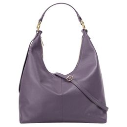 Samantha Look Damen Shopper Made in Italy, Gro&szlig;e Handtasche mit Smartphonefach lila