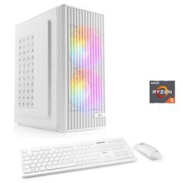 CSL PC &raquo;Spectrum V26321&laquo; wei&szlig; Inkl. Maus, Tastatur, 300 MBit/s WLAN-Karte