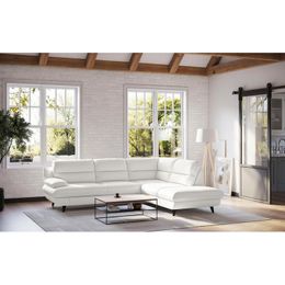 COTTA Ecksofa &raquo;Pike L-Form, B: 266 cm&laquo; optional Bettfunktion & Bettkasten GEDECKTES RINDSLEDER