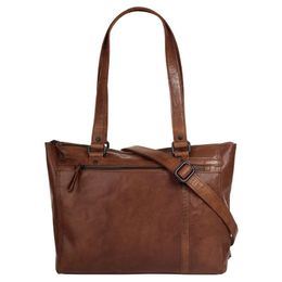 SPIKES & SPARROW Spikes & Sparrow Damen Shopper echt Leder braun