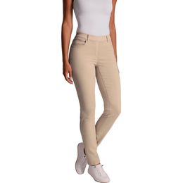 Ascari Damen Schlupfjeans in Superstretch-Qualit&auml;t beige Gr&ouml;&szlig;e 24