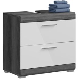 Welltime Waschbeckenunterschrank &raquo;SIENA, Breite 60cm, 2 T&uuml;r, 2 F&auml;cher, mit Siphonausschnitt, MDF-Front&laquo; TOPSELLER!, 1 Stk. tlg. in verschiedenen 