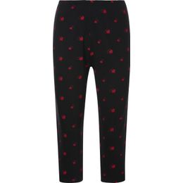 w&auml;schepur Damen Capri-Anz&uuml;ge rot + schwarz Gr&ouml;&szlig;e 48/50