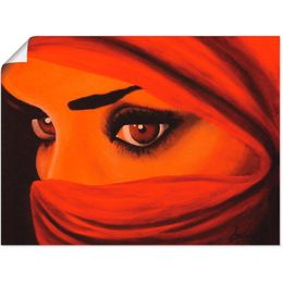Artland Wandbild &raquo;Tuareg-Die von Gott Verlassene&laquo; Frau 1 Stk. tlg. als Leinwandbild, Poster in verschied. Gr&ouml;&szlig;en rot