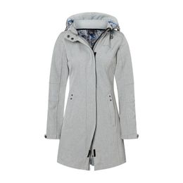 DEPROC Active Damen DEPROC Active Softshellparka &raquo;SANSON PEAK WOMEN&laquo; Softshellparka in edler Leinenoptik grau 36/38 (M)