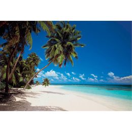 Komar Fototapete &raquo;Maldives - Gr&ouml;&szlig;e 368 x 254 cm&laquo; bedruckt glatt Wohnzimmer, Schlafzimmer bunt Papier
