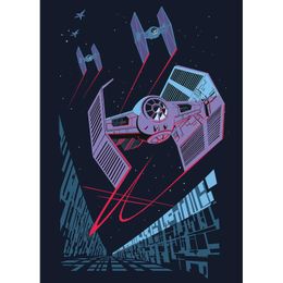 Komar Bild &raquo;Star Wars Classic Vector TIE-Fighter&laquo; Star Wars 1 Stk. tlg. Wandbild zur Dekoration im Kinderzimmer - ohne Rahmen bunt Holz, Papier