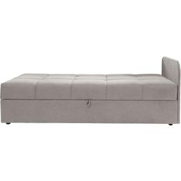 Alina Schlafsofa &raquo;Marla&laquo; inkl. Stauraum, Armlehne wahlweise links ode rechts grau Chenille EQE (100% Polyester)