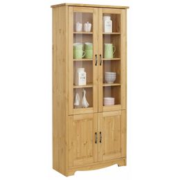 OTTO home Vitrine &raquo;Trinidad&laquo; 4-t&uuml;rig, Breite 85 cm beige