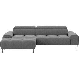 COTTA Ecksofa &raquo;Theo L-Form, B: 290 cm&laquo; mit Kopfteilverstellung, optional Sitztiefenverstellung 100% Polyester (PES)