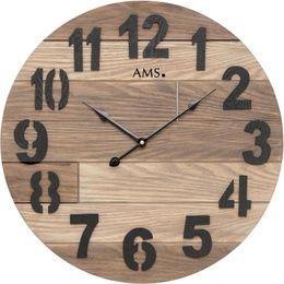 AMS AMS Wanduhr &raquo;W9569&laquo; Quarzuhr,Holz,Wohnzimmer,Esszimmer,K&uuml;che,Arbeitszimmer,B&uuml;ro,Flur