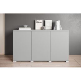 OTTO home Sideboard &raquo;Kenia, moderne grifflose Kommode mit 3 T&uuml;ren, Breite 120 cm&laquo; 1 Stk. tlg. Push-to-Open-Fronten, h&ouml;henverstellbaren Einlegeb&ouml;den 