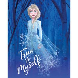Komar Bild &raquo;Frozen 2 Elsa true to myself&laquo; Disney 1 Stk. tlg. Wandbild zur Dekoration im Kinderzimmer - ohne Rahmen bunt Holz, Papier