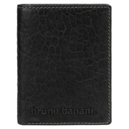 Bruno Banani Unisex Geldb&ouml;rse echt Leder schwarz