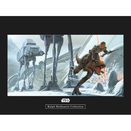 Komar Bild &raquo;Star Wars Classic RMQ Hoth Battle Ground&laquo; Star Wars 1 Stk. tlg. Wandbild zur Dekoration im Kinderzimmer - ohne Rahmen bunt Holz, Papier