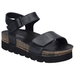 Josef Seibel Damen Sandale &raquo;Alice 03&laquo; , Sommerschuh, Sandalette, Plateauabsatz, mit Klettverschluss schwarz 37