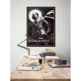 Komar Wandbild &raquo;Moon Knight Lunar Cycle&laquo; Disney Set, 1 Stk. tlg. 40 x 50 cm (Breite x H&ouml;he) - Kinderzimmer, Dekoration schwarz Vlies