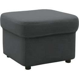 DOMO collection Hocker &raquo;Flores&laquo; grau 100% Polyester