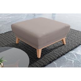 Sit & More sit&more Polsterhocker &raquo;Lavida&laquo; Mit elegantem Holzrahmen grau 100% PES