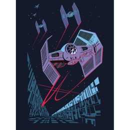 Komar Bild &raquo;Star Wars Classic Vector TIE-Fighter&laquo; Star Wars 1 Stk. tlg. Wandbild zur Dekoration im Kinderzimmer - ohne Rahmen bunt Holz, Papier
