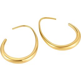 Firetti Damen Paar Ohrhaken &raquo;Schmuck Geschenk Edelstahl Ohrschmuck Ohrringe Classic&laquo; gold