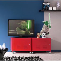 Komar Wandtattoo &raquo;Star Wars Yoda training Session&laquo; 50 x 70 cm (Breite x H&ouml;he) - Kinderzimmer, Wandsticker gr&uuml;n Folie
