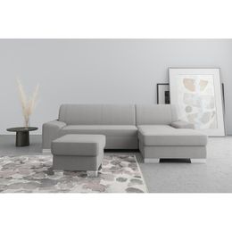 DOMO collection Ecksofa &raquo;Anzio L-Form, whlw. Bettfunktion, Federkern, hochwertig, Breite 271 cm&laquo; Ohne Bettfunktion, Recamiere rechts, Chenille-