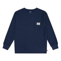 Levi's Kids Jungen Levi's Kids Langarmshirt &raquo;LVB LONG SLEEVE POCKET TEE&laquo; mit Brusttasche, for Boys blau 4 (104)