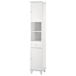 Welltime Hochschrank &raquo;Venezia Landhaus&laquo; Badm&ouml;bel, aus massiver Kiefer, 2 T&uuml;ren, 1 Schublade, Breite 33 cm
