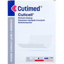 BSN Cutimed Cuticell Salbenkompresse 7,5x7,5 cm 10 St