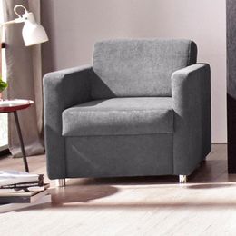 Sit & More sit&more Sessel &raquo;Belfort&laquo; grau Flachgewebe (100% Polyester);Luxus-Microfaser ALTARA NUBUCK (100% Polyester);Luxus-Microfaser (90% Polyester, 10% 