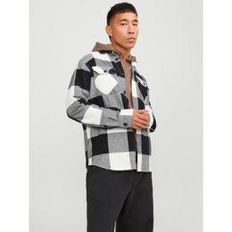 Jack & Jones Jack & Jones Herren Langarmhemd &raquo;JJEDARREN OVERSHIRT LS NOOS&laquo; wei&szlig; S, N-Gr