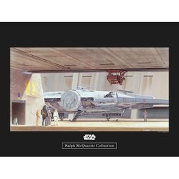 Komar Bild &raquo;Star Wars Classic RMQ Mos Eisley Hangar&laquo; Star Wars 1 Stk. tlg. Wandbild zur Dekoration im Kinderzimmer - ohne Rahmen bunt Holz, Papier