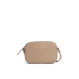 Tommy Hilfiger Damen Umh&auml;ngetasche &raquo;TH LOGOTAPE CAMERA BAG&laquo;, Damen Schultertasche, Minibag mit Logo-Schriftzug auf Umh&auml;ngeriemen beige