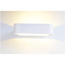 N&auml;ve n&auml;ve LED Wandleuchte &raquo;Wanna&laquo; LED-Modul 1 Stk. Warmwei&szlig; incl. 1x 5W Edison LED, l: 20cm, b: 12cm, h: 5cm, Gips, wei&szlig; wei&szlig;