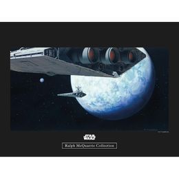 Komar Bild &raquo;Star Wars Classic RMQ Hoth Orbit&laquo; Star Wars 1 Stk. tlg. Wandbild zur Dekoration im Kinderzimmer - ohne Rahmen bunt Holz, Papier