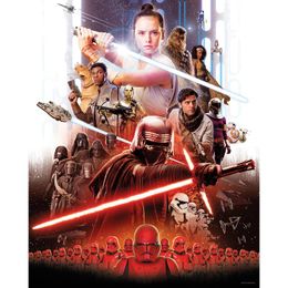 Komar Bild &raquo;Star Wars Movie Poster Rey&laquo; Star Wars 1 Stk. tlg. Wandbild zur Dekoration im Kinderzimmer - ohne Rahmen bunt Holz, Papier