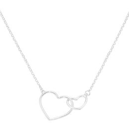 Firetti Damen Kette mit Anh&auml;nger &raquo;Schmuck Geschenk Silber 925 Halsschmuck Halskette Silberkette Herzen&laquo; silber