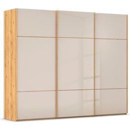 Rauch Schwebet&uuml;renschrank &raquo;Kleiderschrank Schrank Garderobe Schlafzimmerschrank SCALE-TRIO&laquo; edle dreigeteilte Front mit 2 Zierleisten Glasfront MADE 