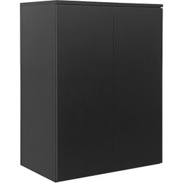 OTTO home Aktenschrank &raquo;Jarvie&laquo; Mehrzweckschrank, Push-to-open, 2 F&auml;cher, 60x80 cm schwarz Holzwerkstoff